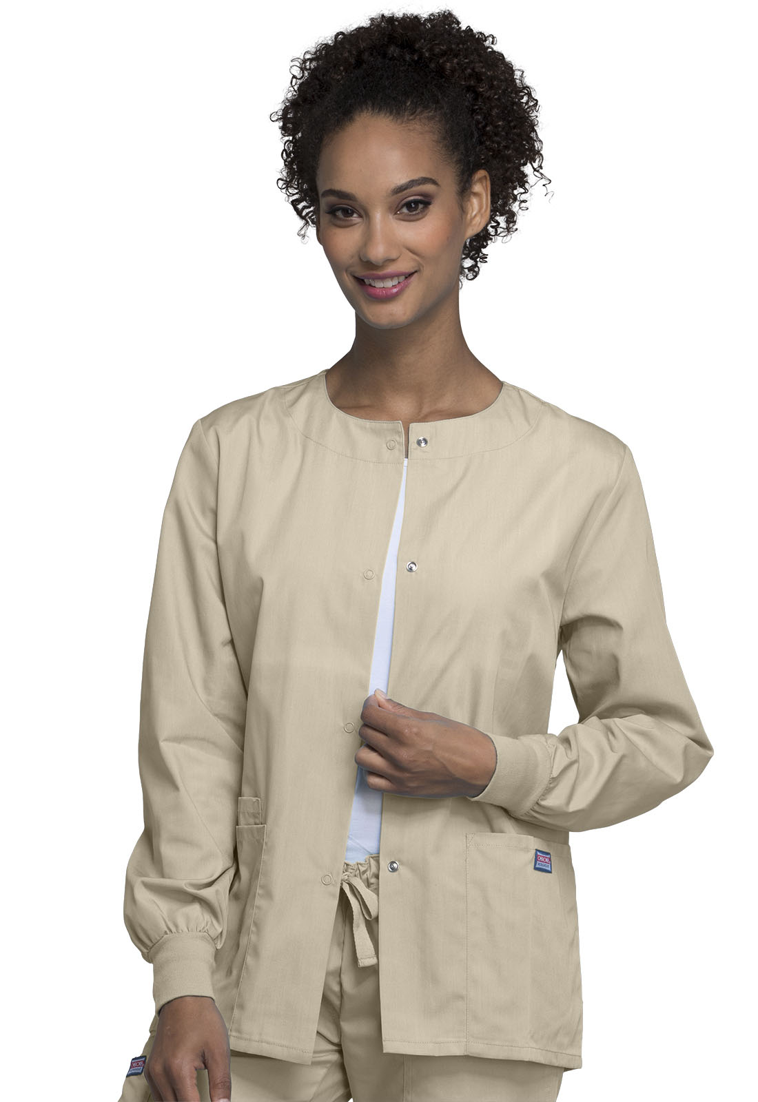 4350 KAKW CHEROKEE Snap Front Jacket in Khaki/S