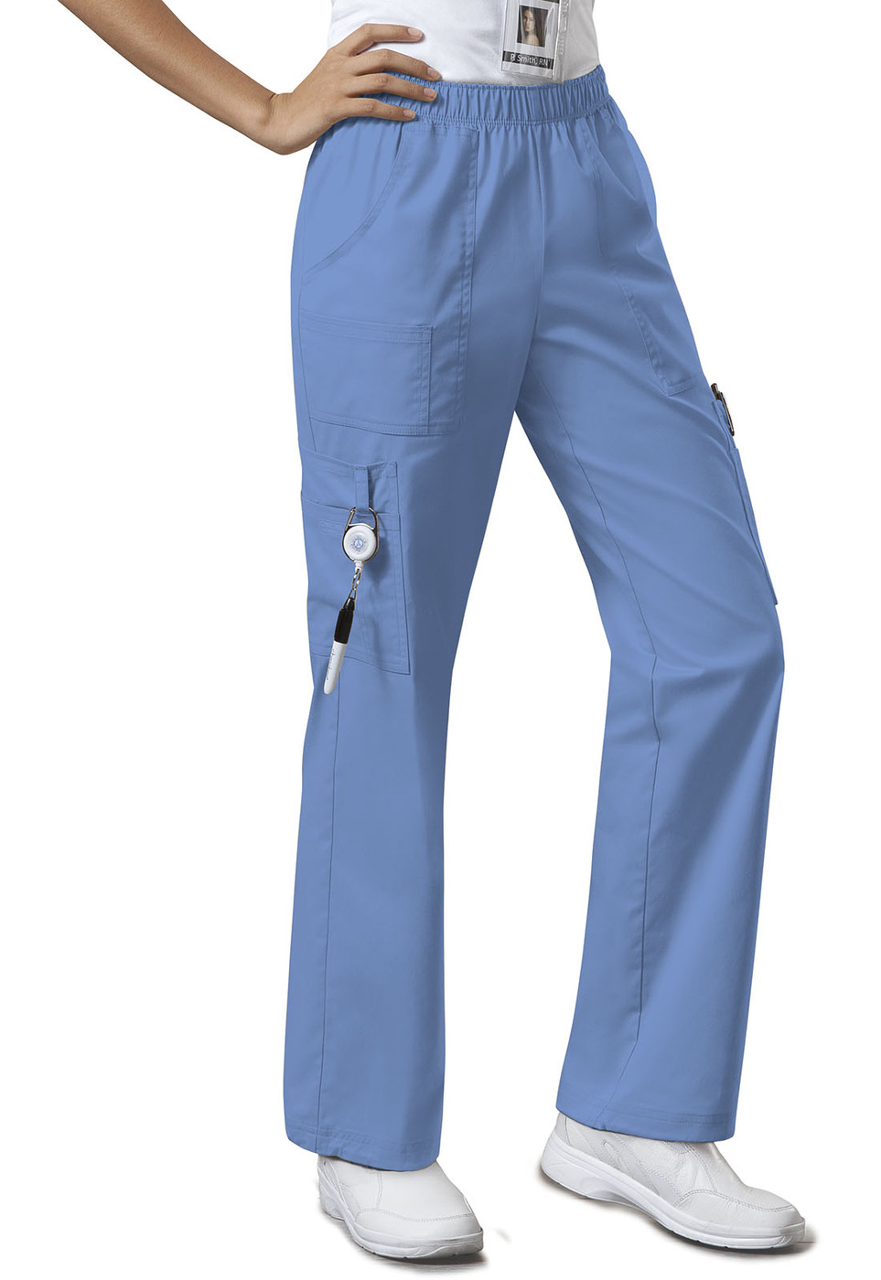 4005 Cherokee Core Stretch Mid Rise Cargo Pant, Pull-on