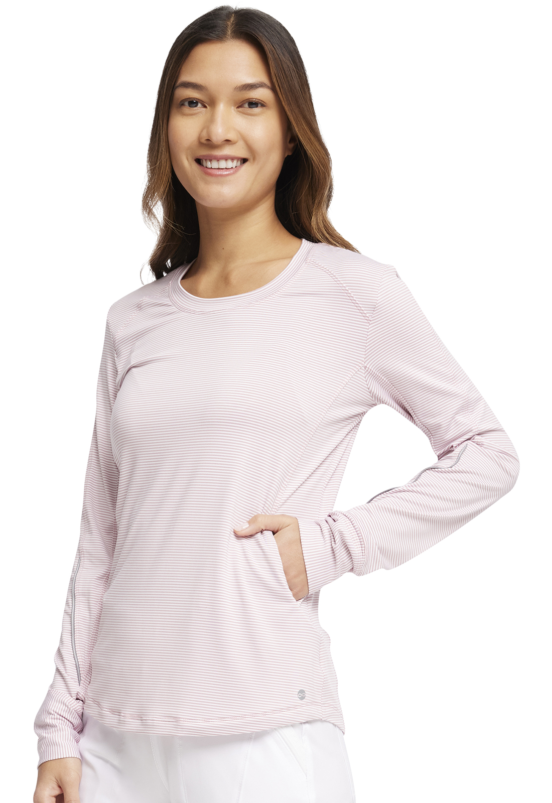 CK765 FOWT Cherokee Infinity Long Sleeve Underscrub Knit Tee in Frosted ...