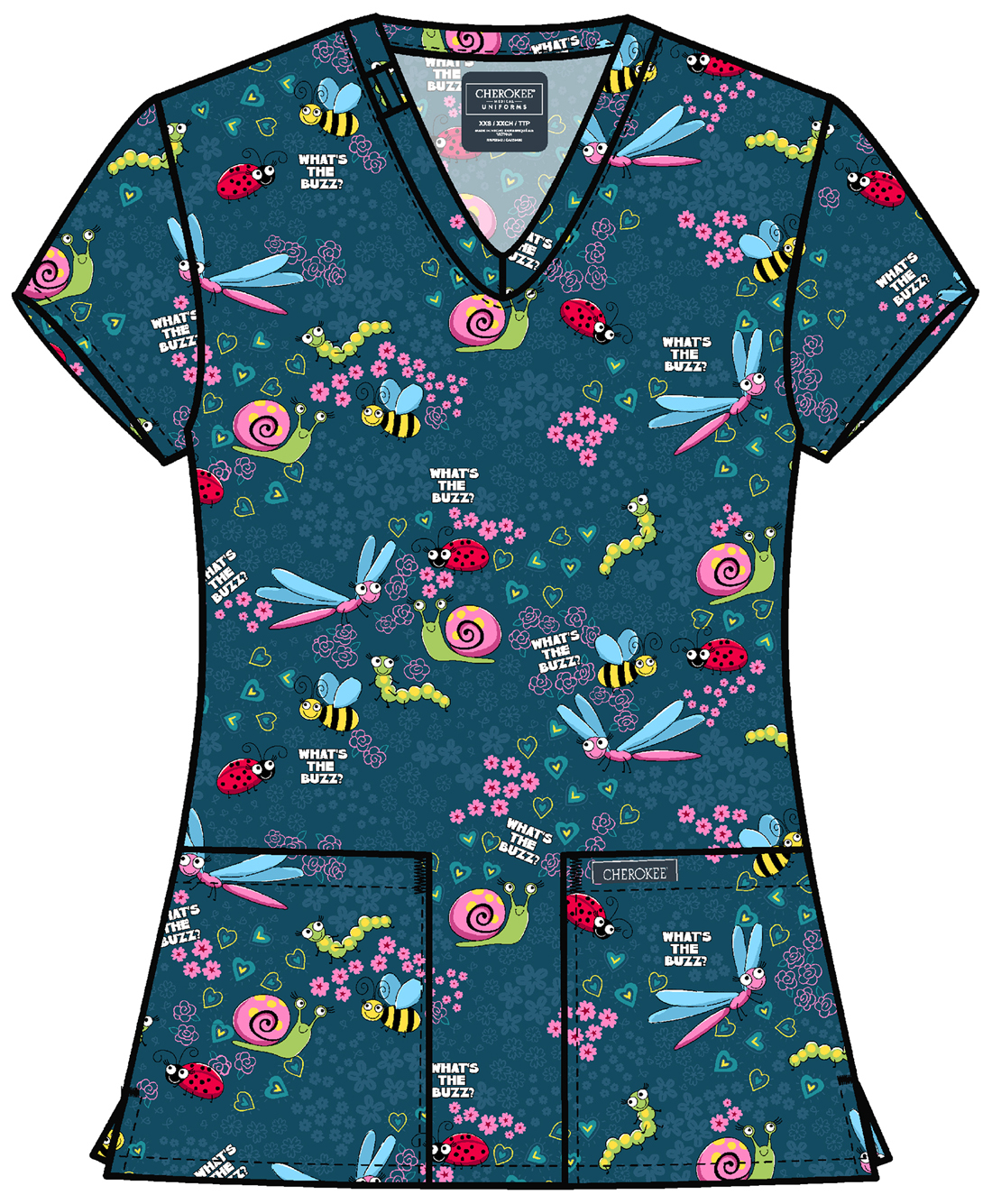 CK856 WTBZ Cherokee Print Top What's the Buzz
