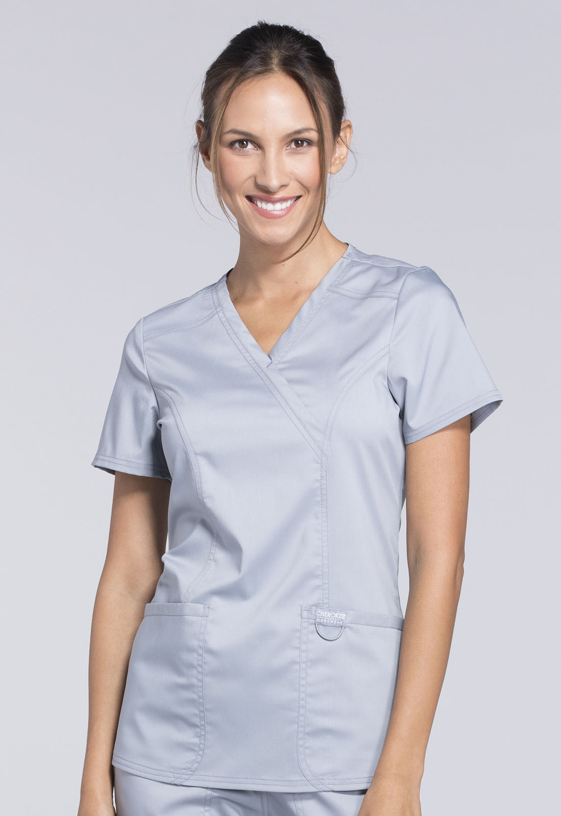 WW610 Cherokee Revolution Mock Wrap Top